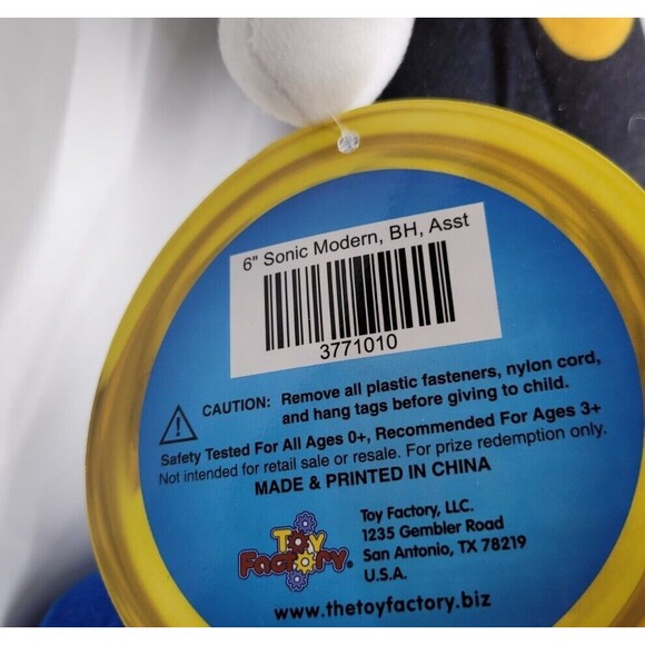 toy factory | Toys | New Sonic The Hedgehog 6 Sega Plush Figure Toy ...